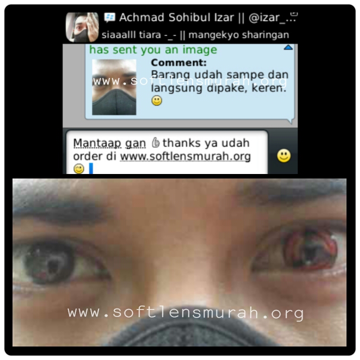 Review Softlens Anime Sharingan (Testimoni) - SoftlensMurahKu.com